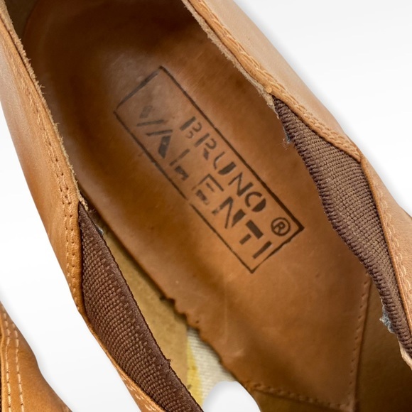 Vintage | Shoes | Vintage Bruno Valenti Tan Leather Western Style ...
